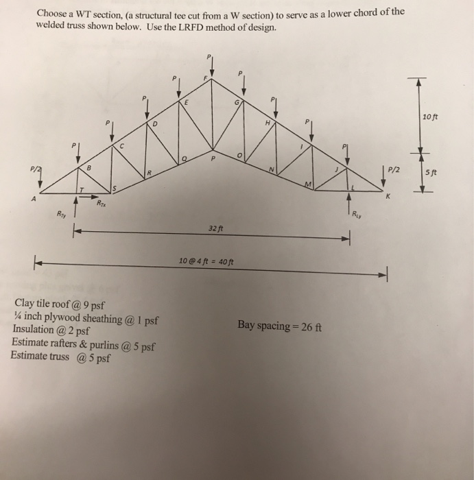 Choose a WT section, (a structural tee cut from a W | Chegg.com