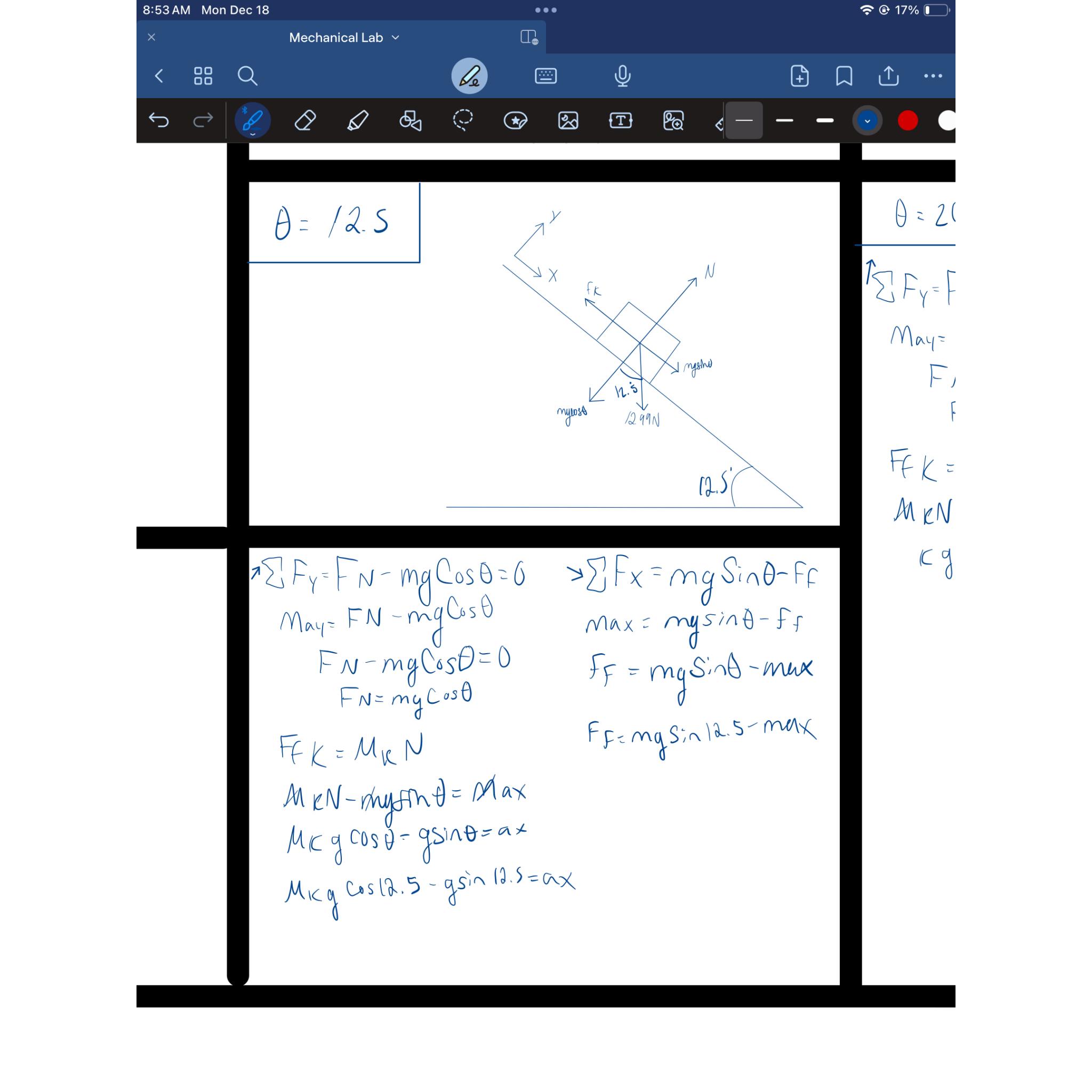 Solved Find coefficient of kinetic friction.Theta | Chegg.com