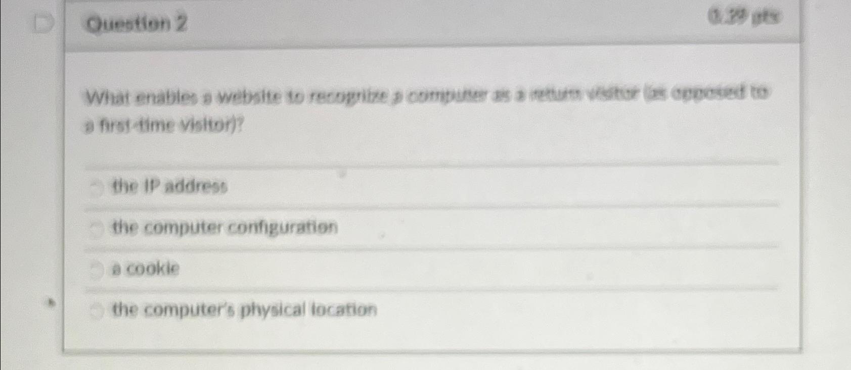 Solved Questien 2Q. 32 ﻿otsWhat enables a website to | Chegg.com