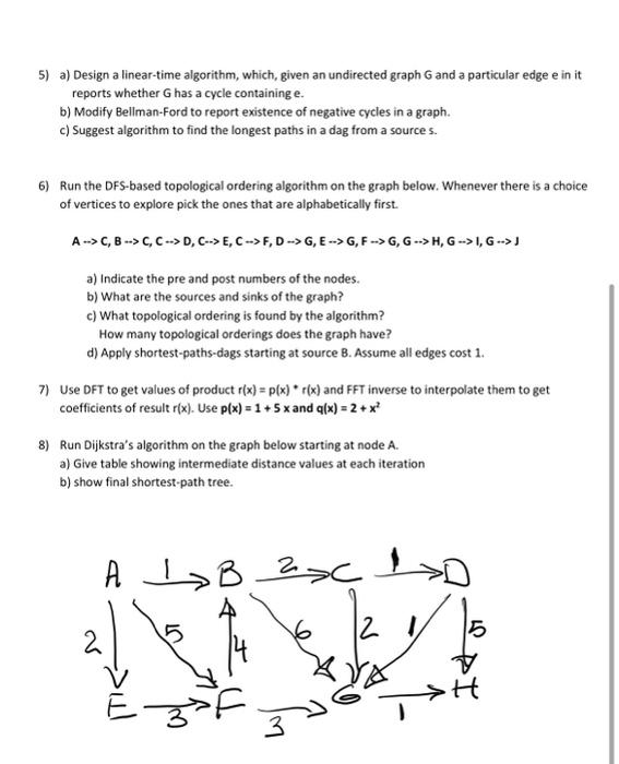 5 A Design A Linear Time Algorithm Which Given An
