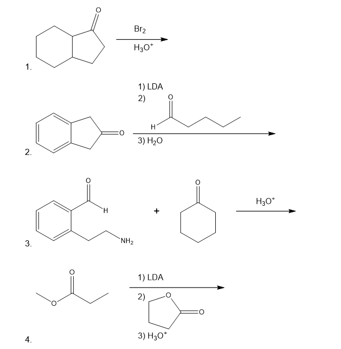 Solved 1. ﻿For each reaction, write the letter corresponding | Chegg.com
