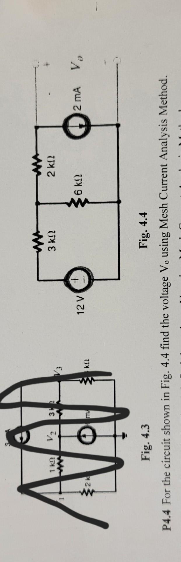 Solved P4.4 For the circuit shown in Fig. 4.4 find the | Chegg.com