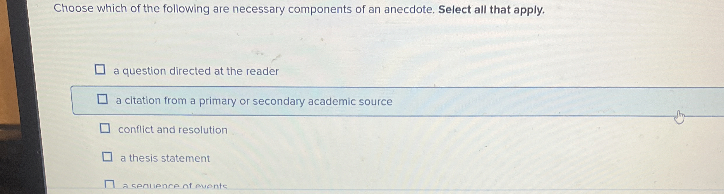 Solved Choose which of the following are necessary | Chegg.com