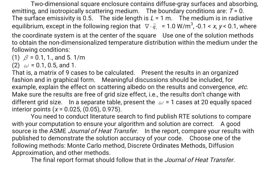 Any programming language or Matlab can be used to | Chegg.com