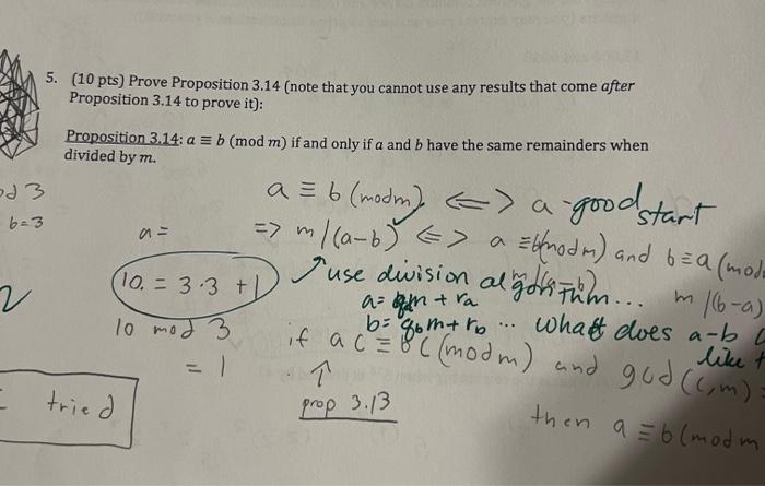 Solved 5 10 Pts Prove Proposition 314 Note That You 