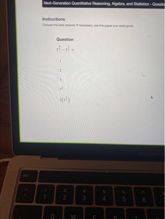 Solved Next-Generation Quantitative Reasoning, Algebra, and | Chegg.com
