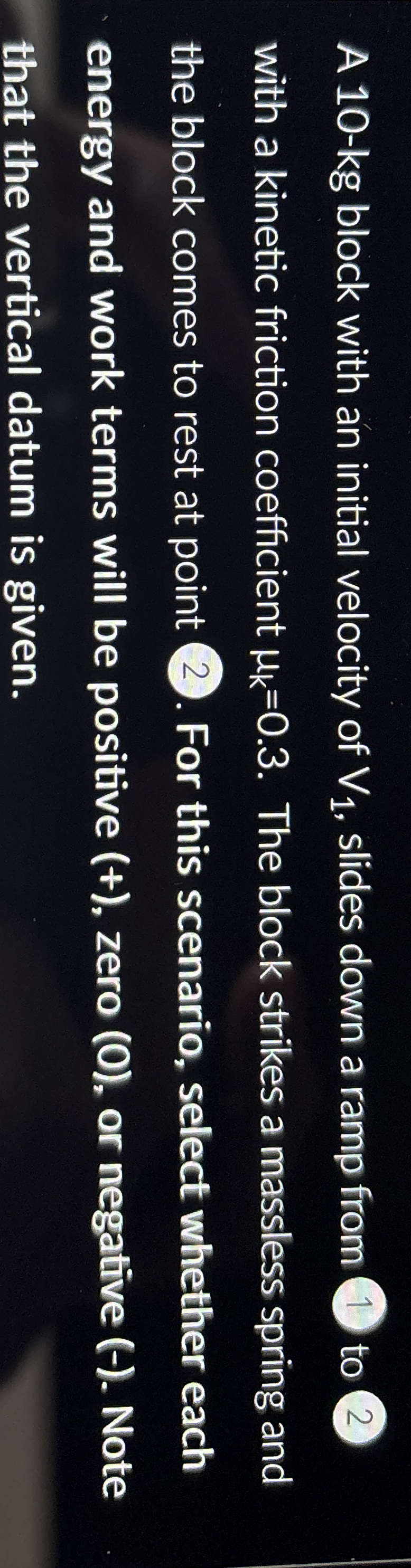 Solved A 10-kg block with án initial velocity of V1, ﻿slides | Chegg.com