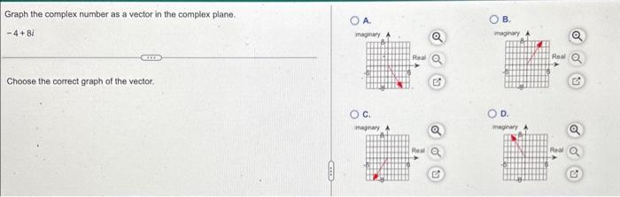 Solved Graph the complex number as a vector in the complex | Chegg.com