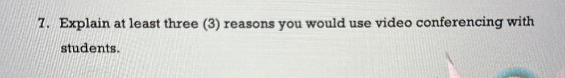 Solved Explain at least three (3) ﻿reasons you would use | Chegg.com
