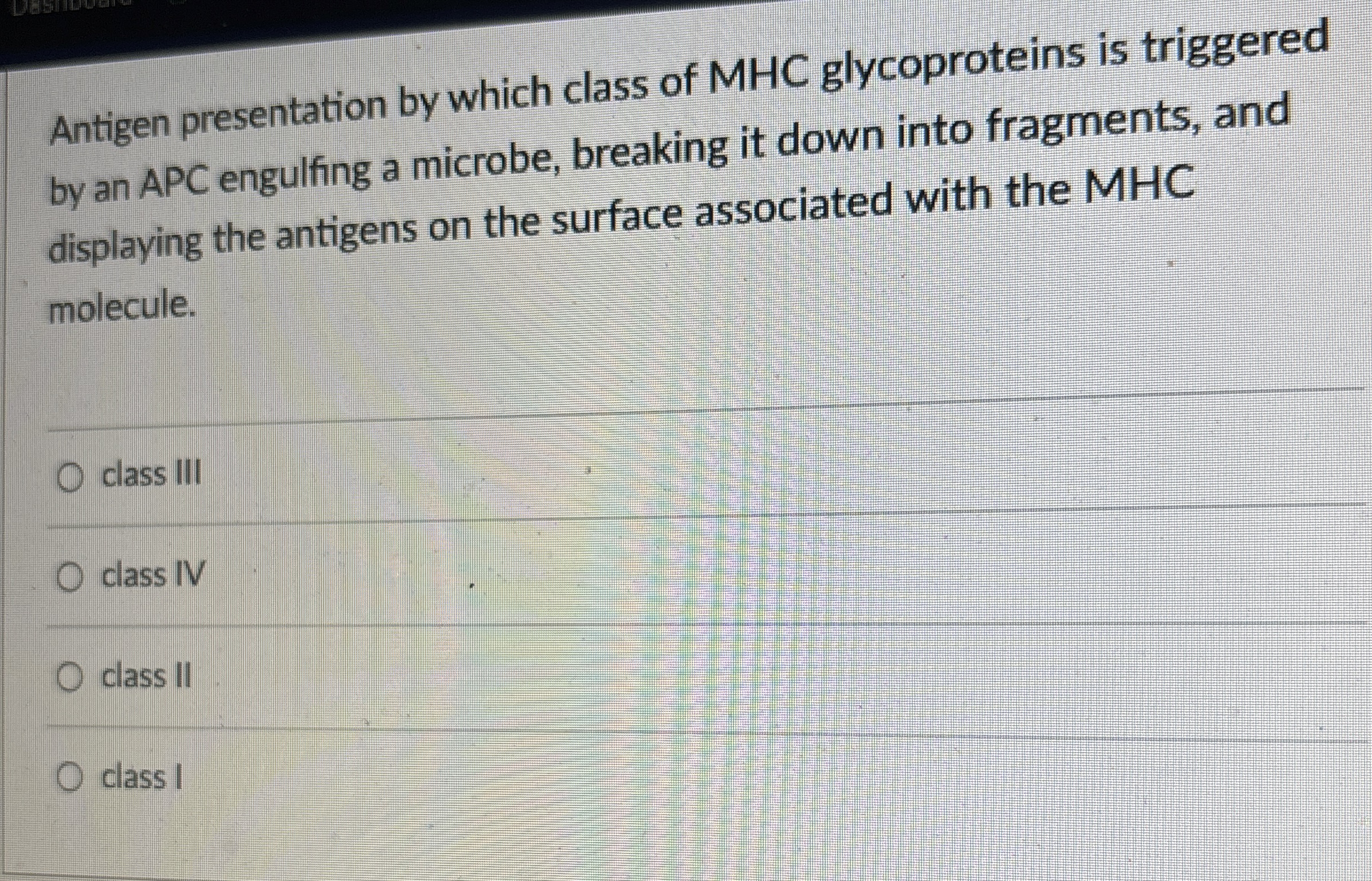 Solved Antigen presentation by which class of MHC | Chegg.com