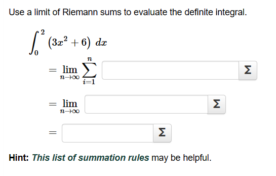Solved Use a limit of Riemann sums to evaluate the definite | Chegg.com