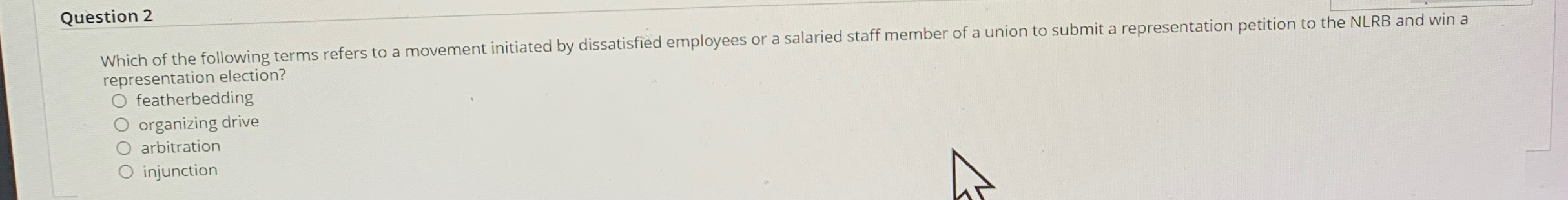 Solved Question 2Which of the following terms refers to a | Chegg.com