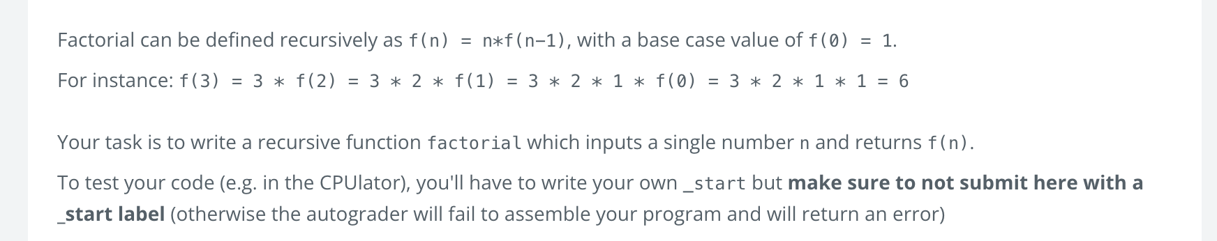 Solved Factorial can be defined recursively as | Chegg.com