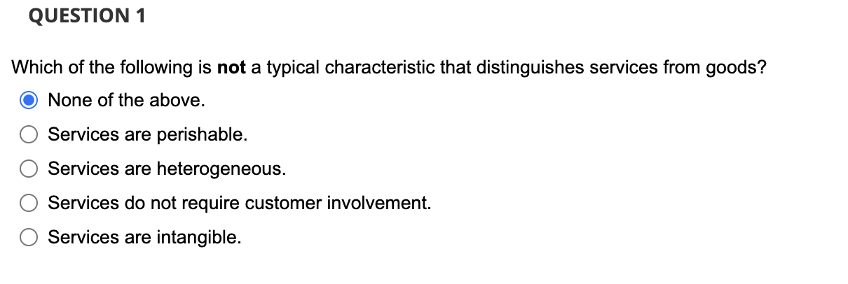 Solved QUESTION 1Which of the following is not a typical | Chegg.com