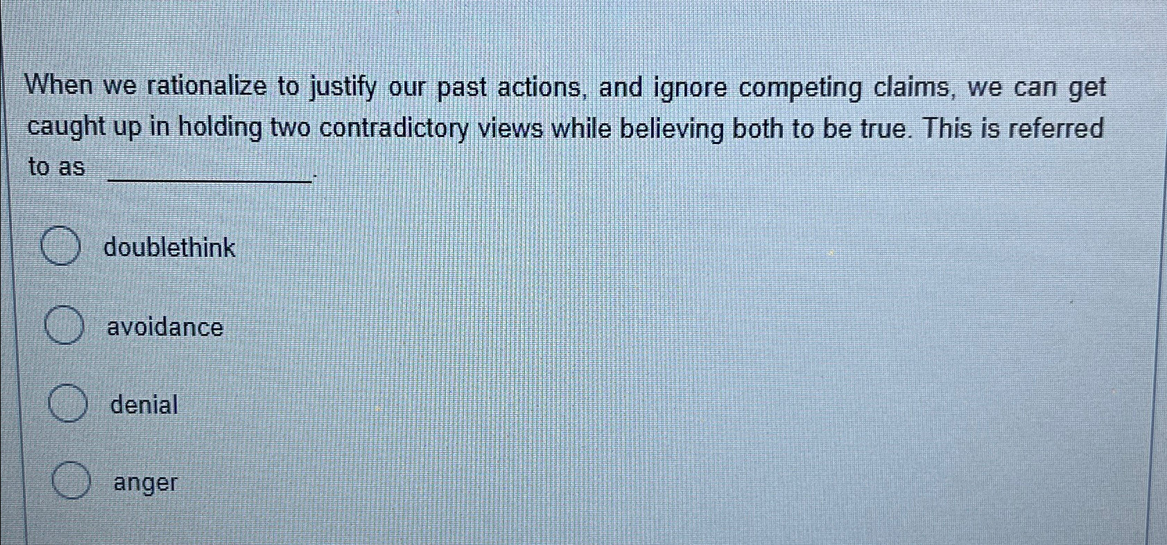 Solved When we rationalize to justify our past actions, and | Chegg.com