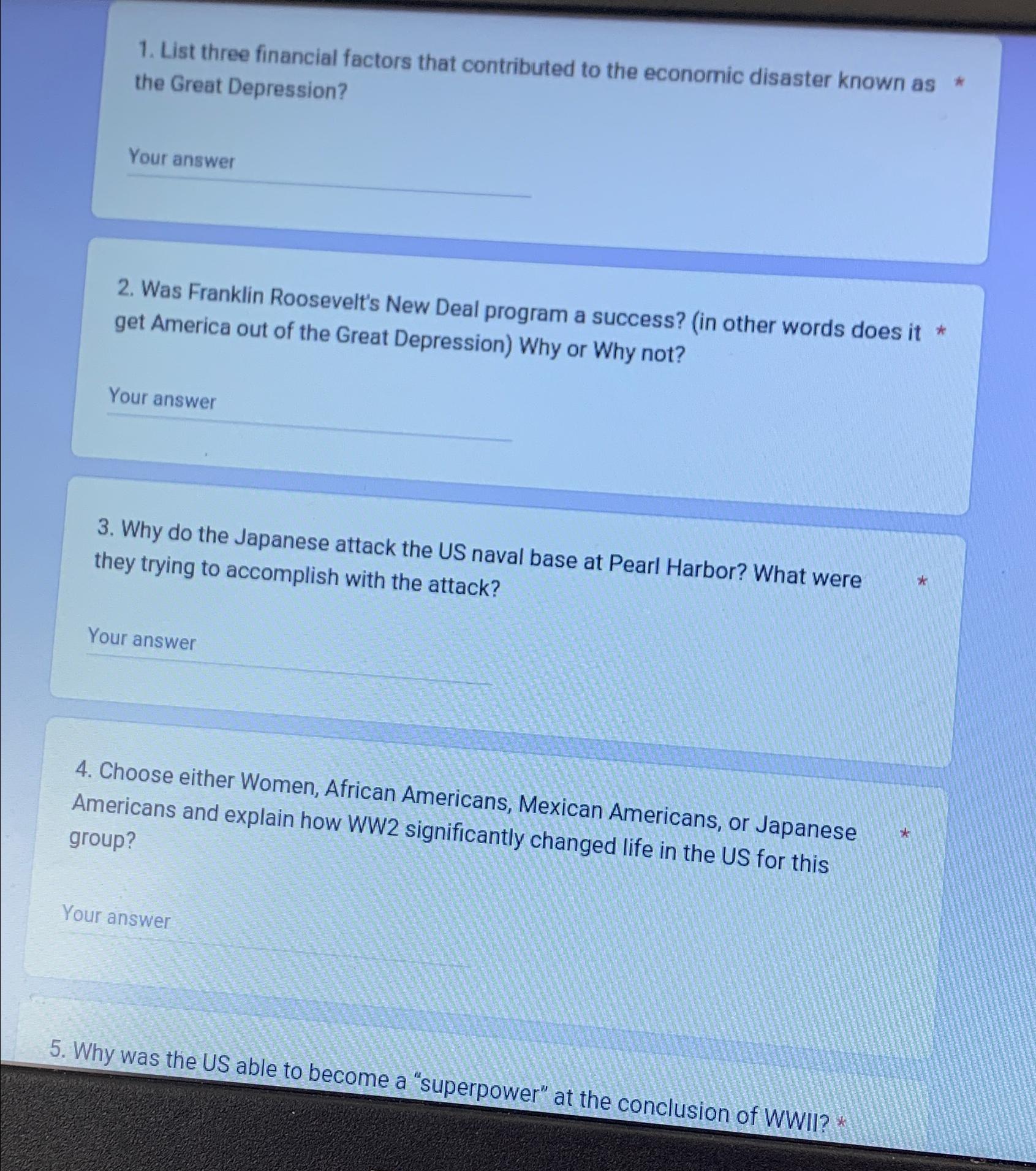 Solved List three financial factors that contributed to the | Chegg.com