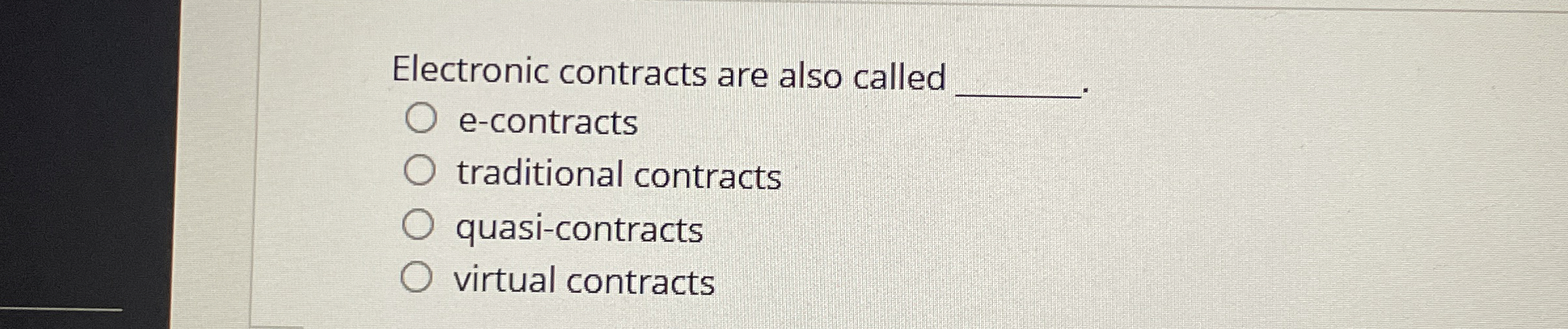 Solved Electronic contracts are also | Chegg.com