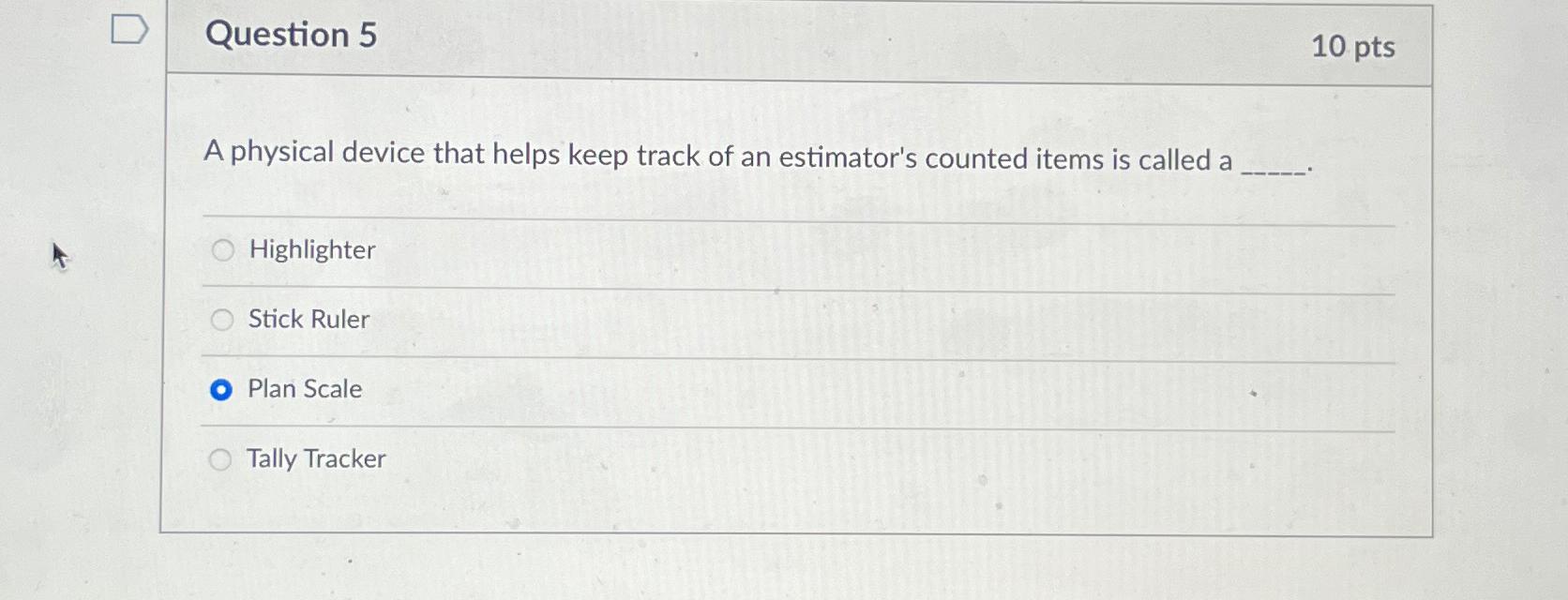 Solved Question 510 ﻿ptsA physical device that helps keep | Chegg.com