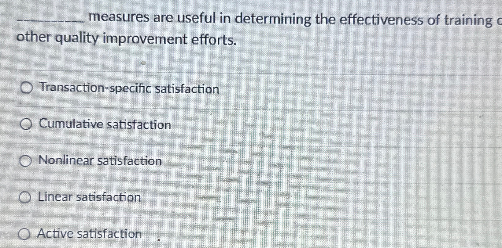 Solved q, ﻿measures are useful in determining the | Chegg.com