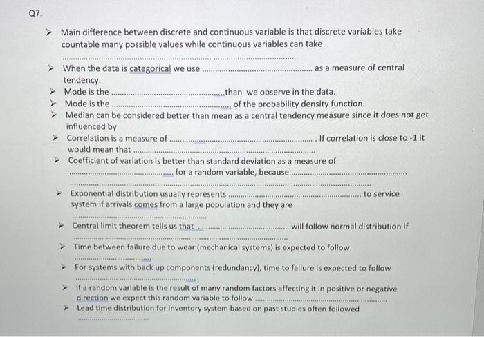 Solved Main difference between discrete and continuous | Chegg.com