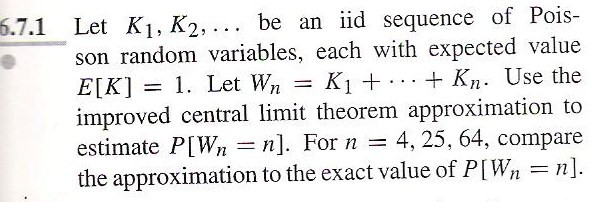 Solved Let K1, K2, be an iid sequence of Poison random | Chegg.com