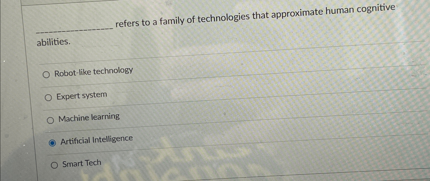 Solved refers to a family of technologies that approximate | Chegg.com
