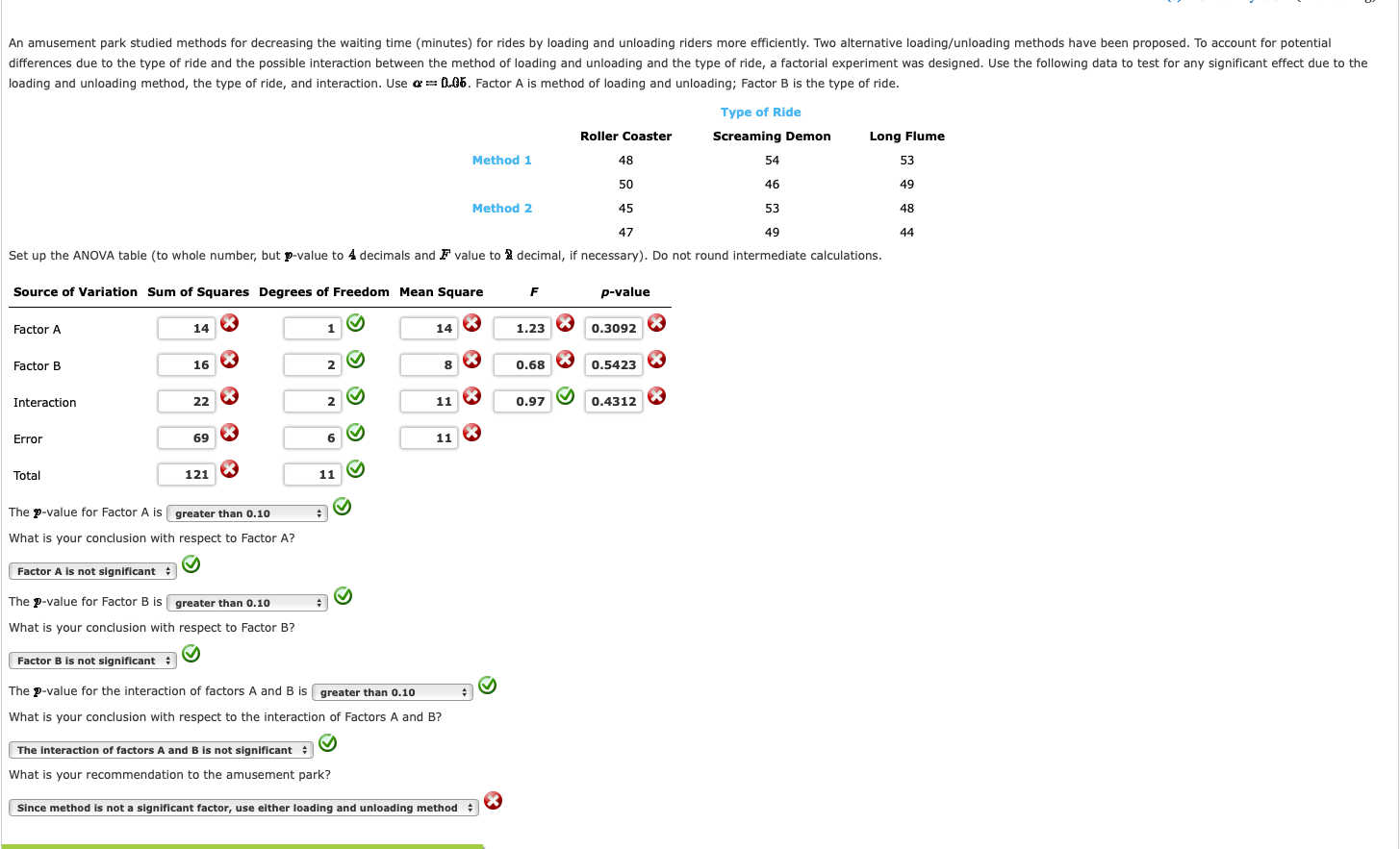Solved loading and unloading method, the type of ride, and | Chegg.com