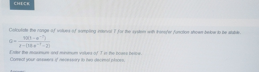 Solved CHECKCalculate the range of values of sampling | Chegg.com