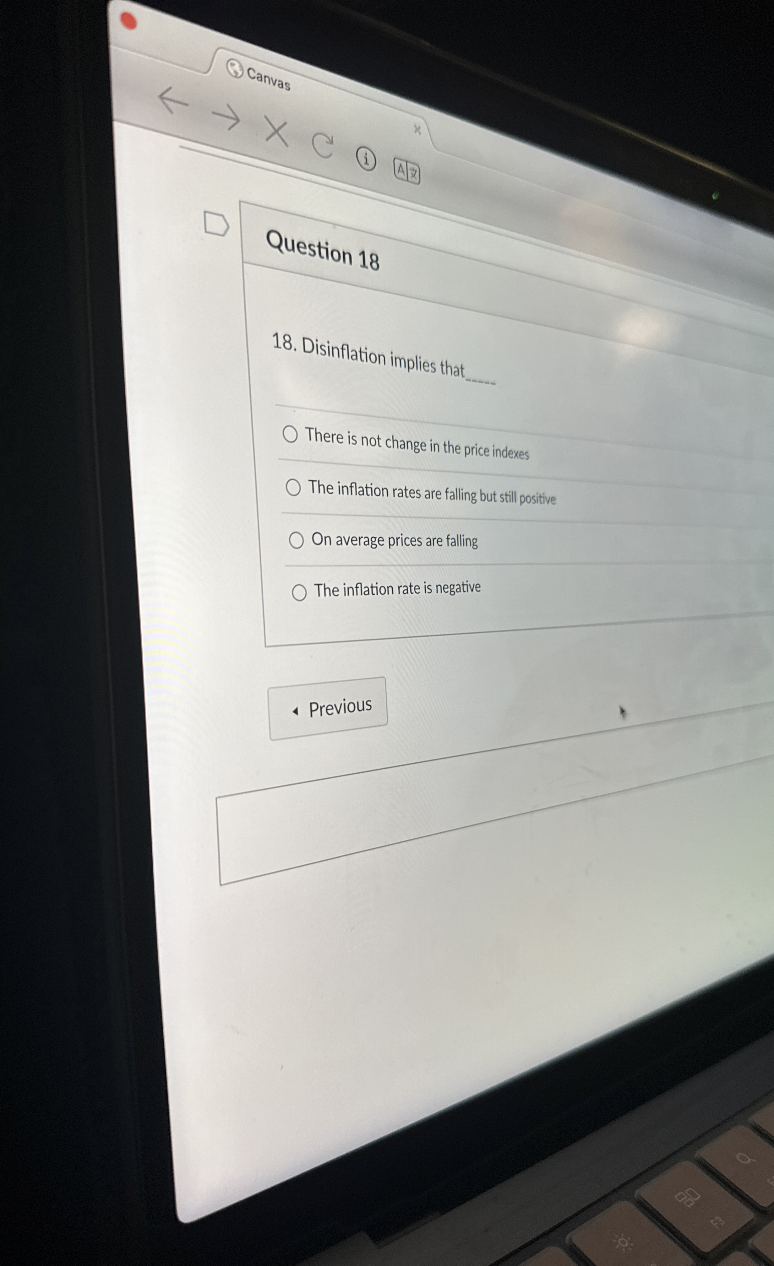 Solved Question 1818. ﻿Disinflation implies that q,q,There | Chegg.com