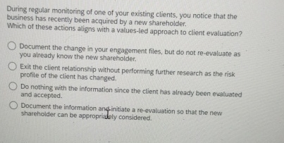 Solved During regular monitoring of one of your existing | Chegg.com