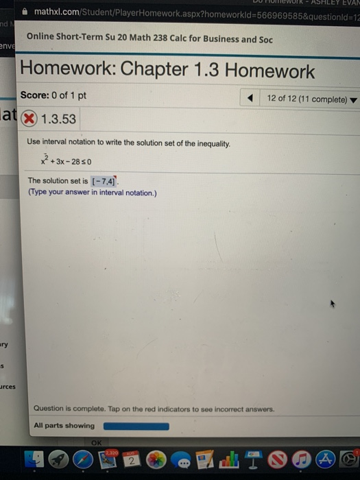 Solved ASHLEY EVAN | Chegg.com