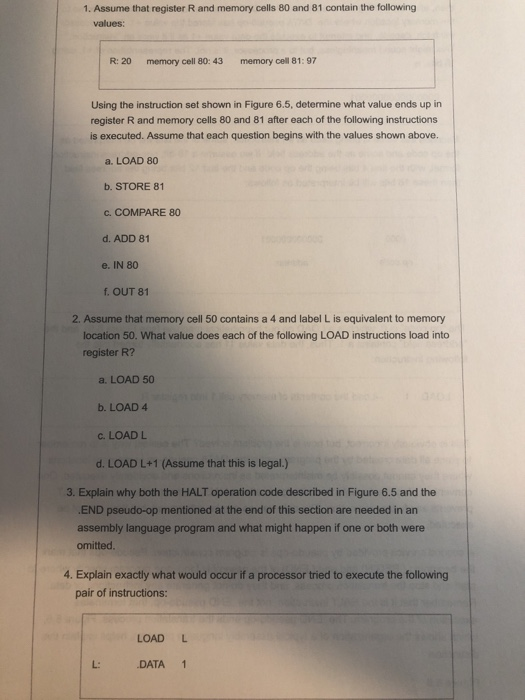 Solved 5. assume machine language instructions occupy | Chegg.com