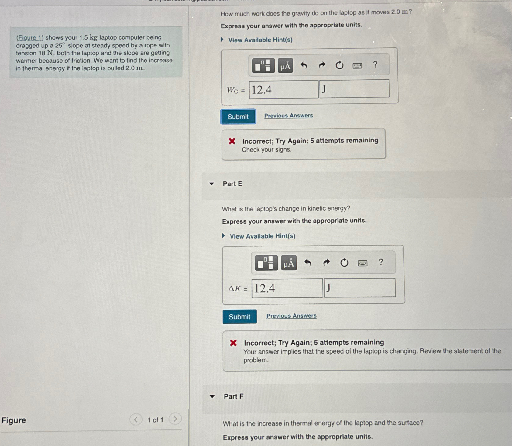 Solved (Figure 1) ﻿shows your 1.5kg ﻿laptop computer being | Chegg.com