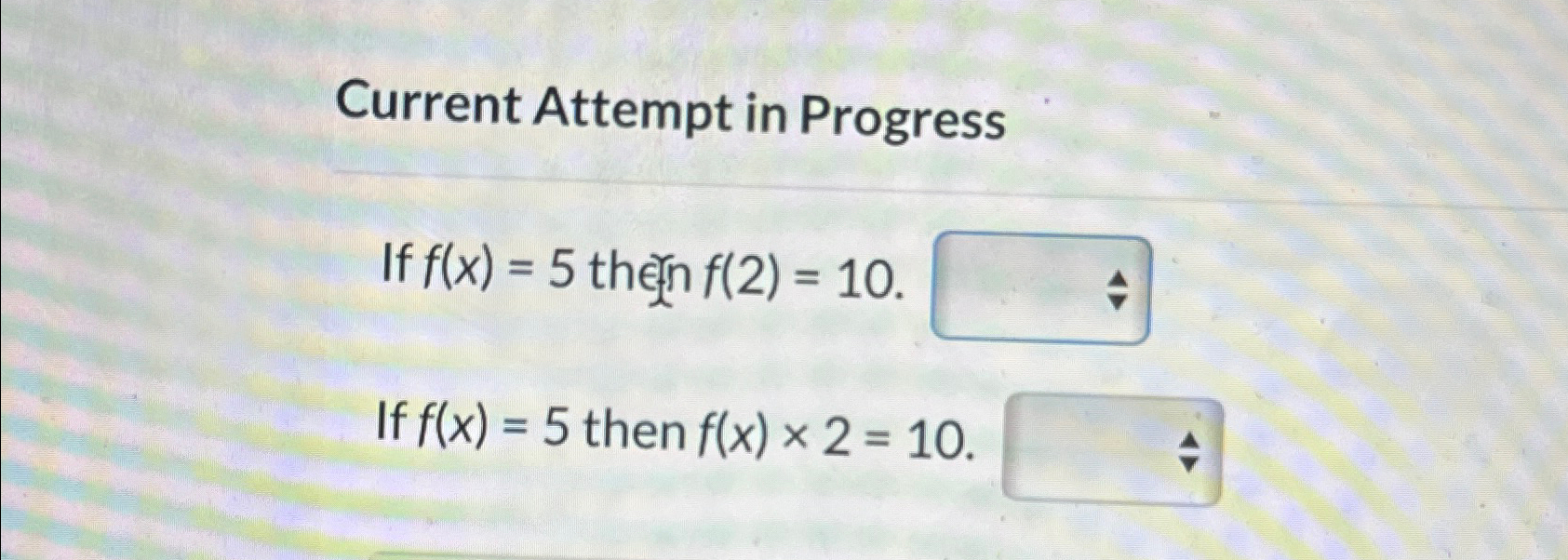 Solved Current Attempt in ProgressIf f(x)=5 ﻿therin | Chegg.com
