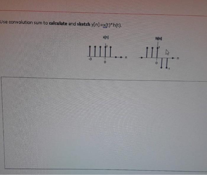Solved Use convolution sum to calculate and sketch | Chegg.com