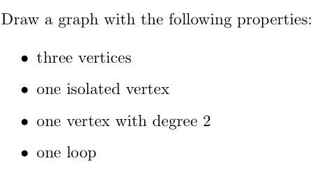 Solved Draw a graph with the following properties: three | Chegg.com