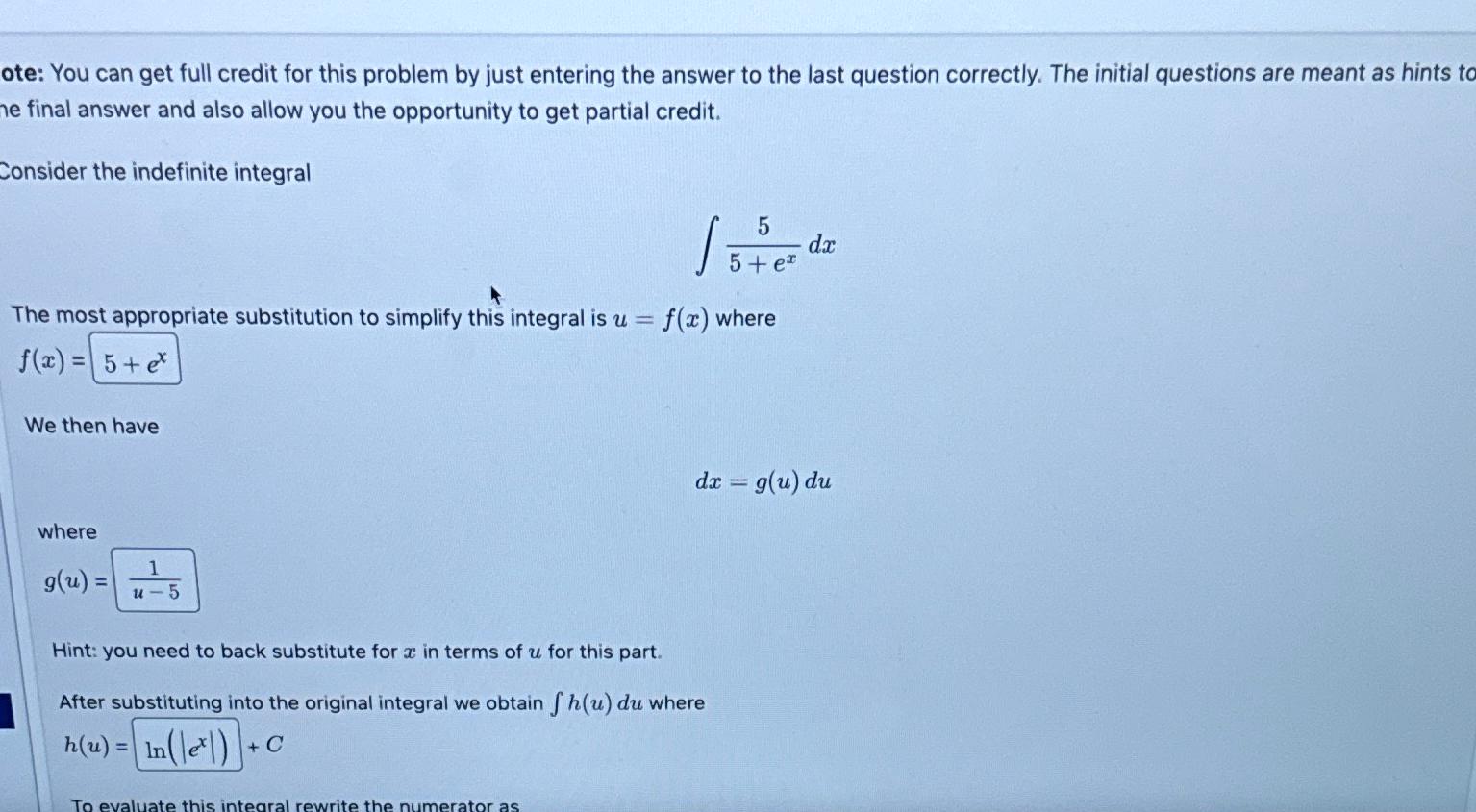 Solved ote: You can get full credit for this problem by just | Chegg.com