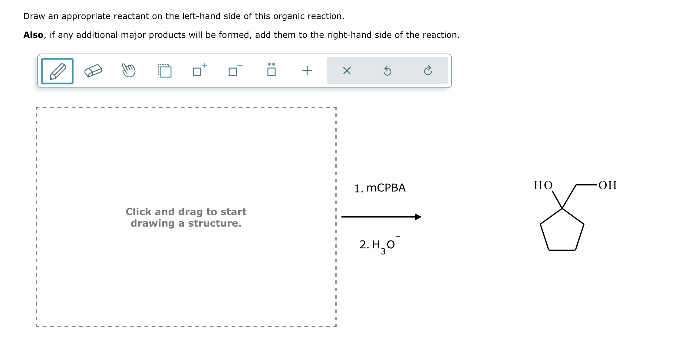 Solved Draw an appropriate reactant on the left-hand side of | Chegg.com