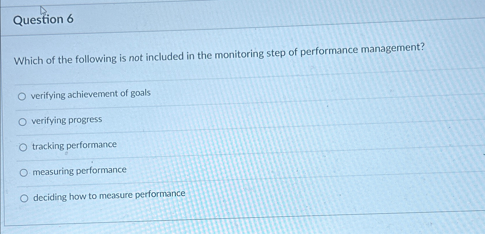 Solved Question 6Which of the following is not included in | Chegg.com
