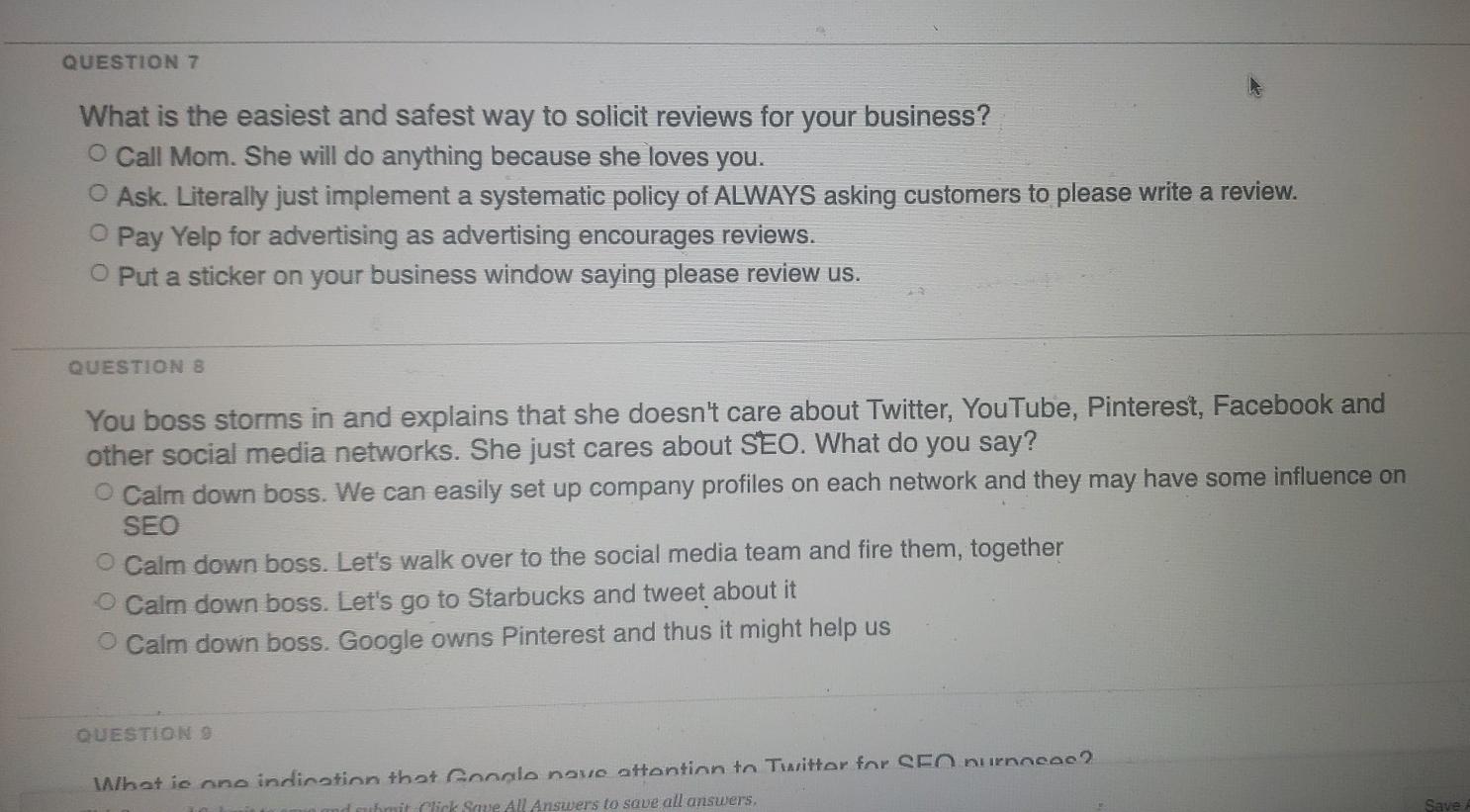 Solved QUESTION 1 How are pre-surveys used in the review | Chegg.com