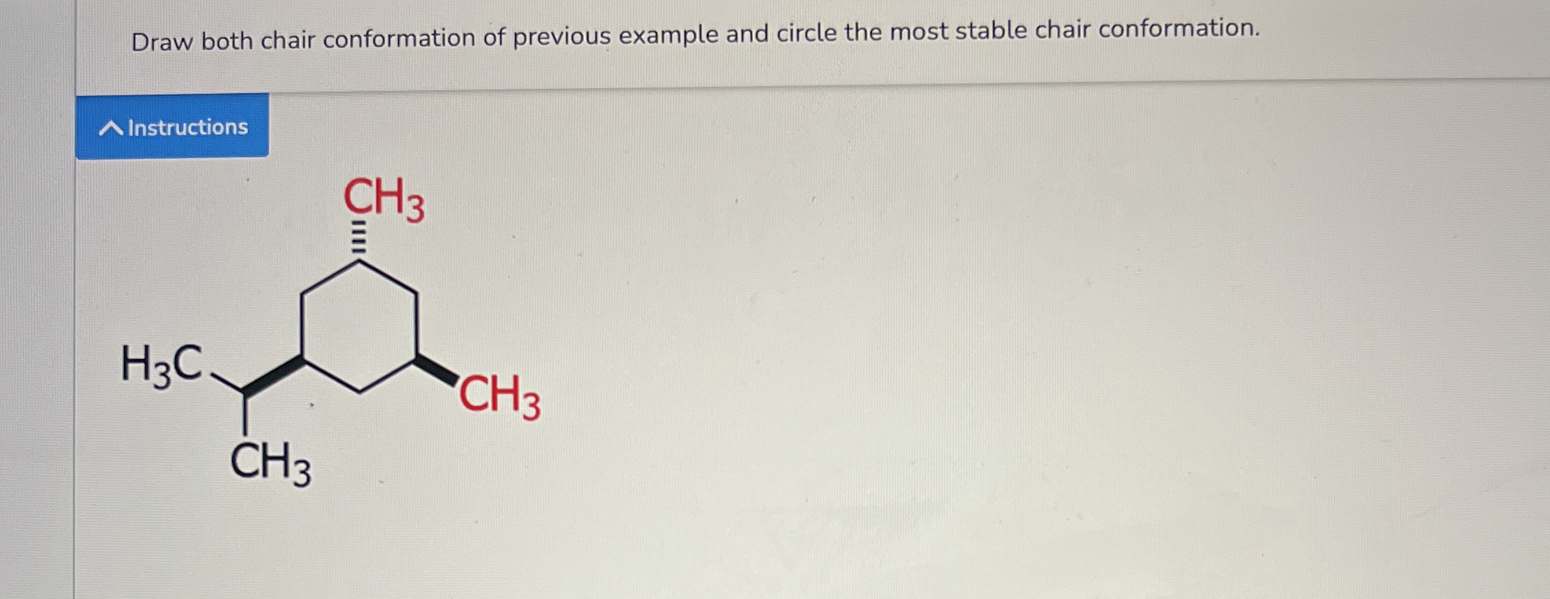 Solved Draw both chair conformation of previous example and | Chegg.com