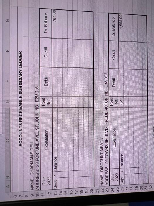 Comprehensive problem: P6-2C. (In the Excel templates | Chegg.com