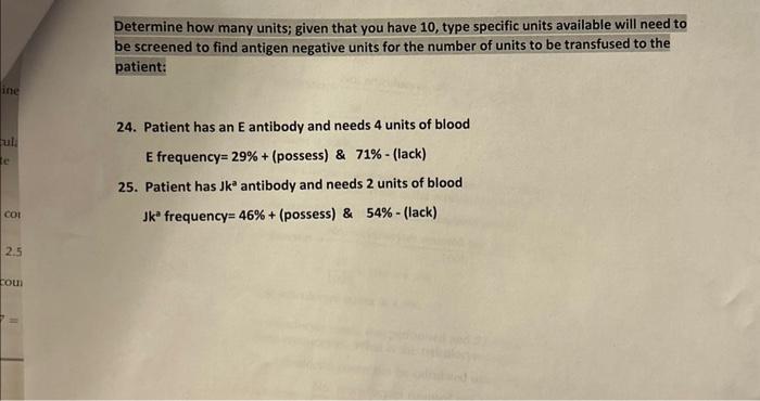 Solved Determine how many units; given that you have 10 , | Chegg.com