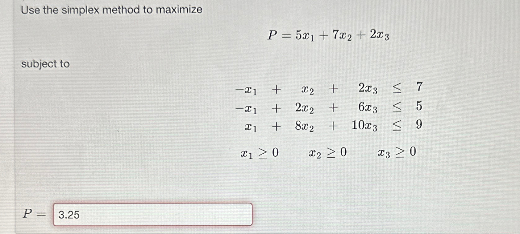 Solved Use the simplex method to | Chegg.com