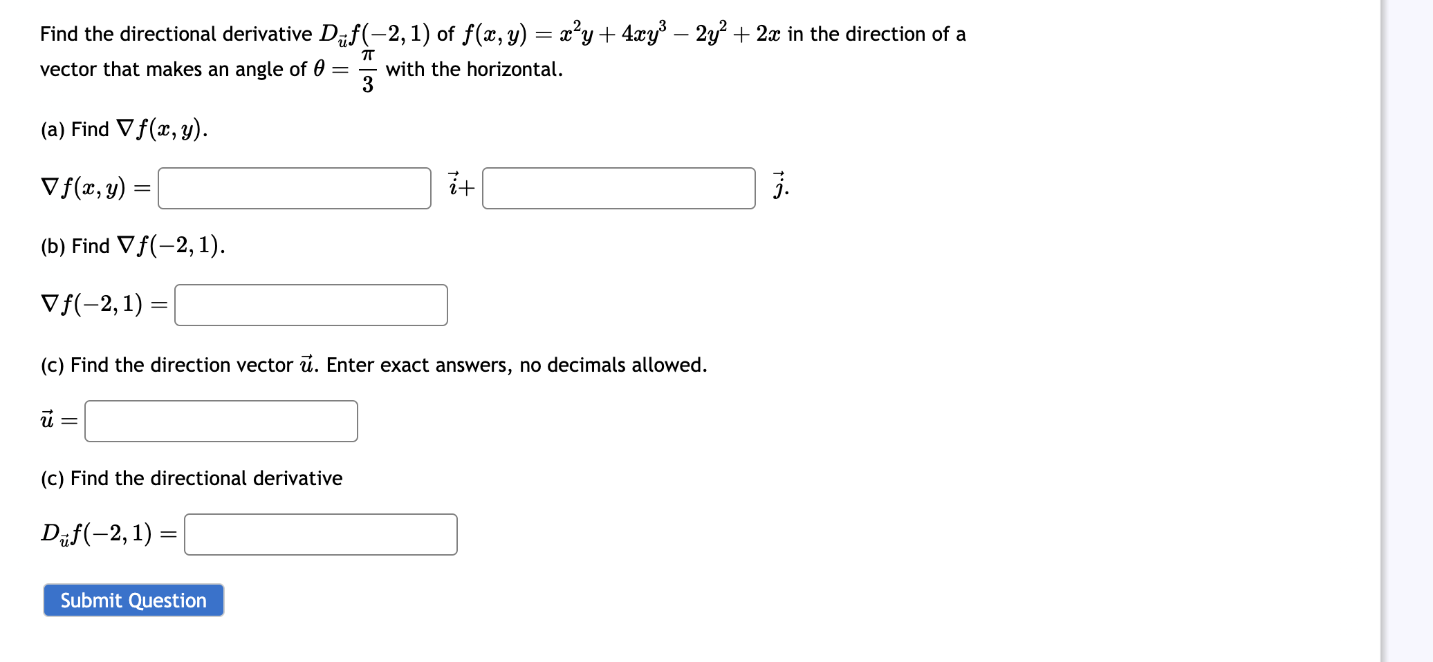 Solved Find the directional derivative | Chegg.com