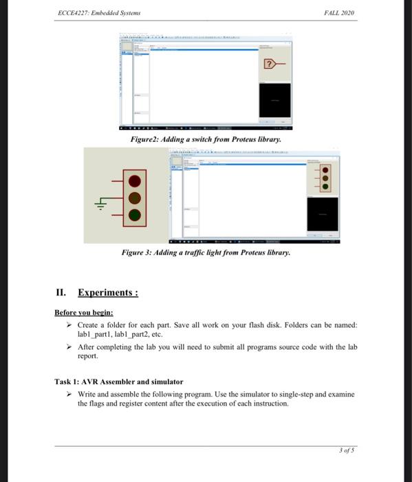 Lab 1: AVR Microcontroller's Assembler and GPIO Lab | Chegg.com