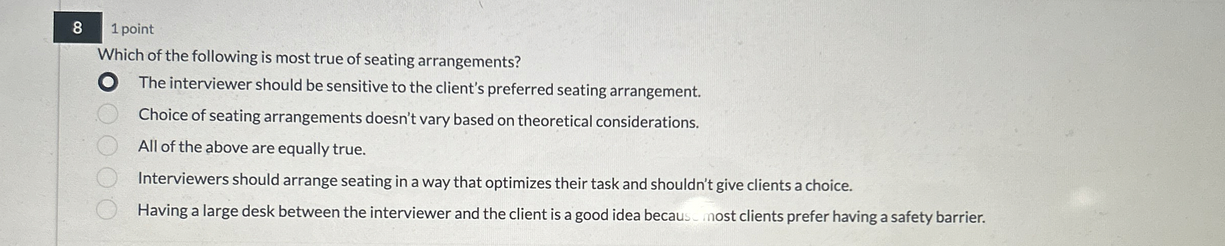 Solved 81 ﻿pointWhich of the following is most true of | Chegg.com