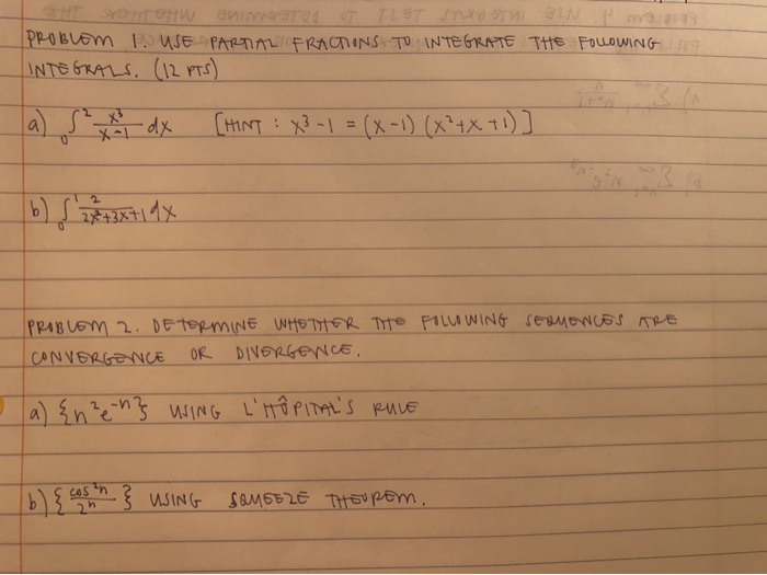 Solved THE FOLLOWING 19 PROBLEM IN USE PARTIAL FRACTIONS TO | Chegg.com