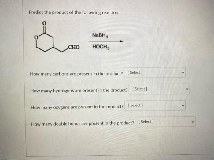 Solved Predict the product of the following reaction: | Chegg.com