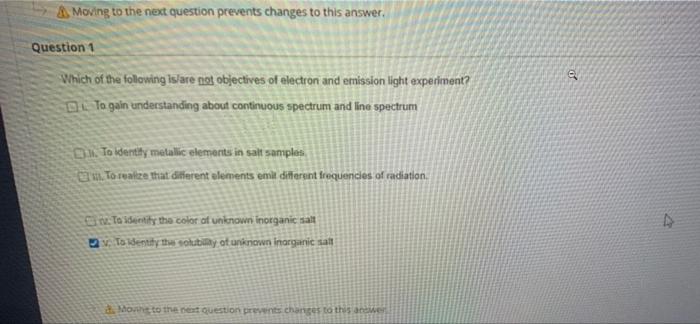 Solved A1. Moving to the next question prevents changes to | Chegg.com